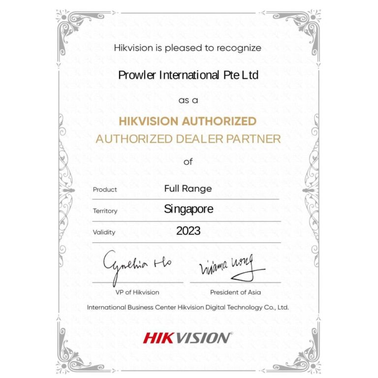 Security System Supplier in Singapore. Hikvision certified Partner.